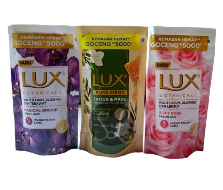 Lux cair magical orchid dan hijab series 85 ml, soft rose 90 ml