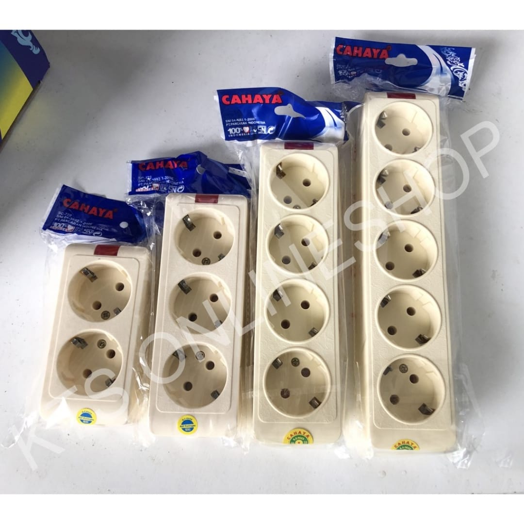 STOP KONTAK 2 LUBANG/SOCKET GEPENG